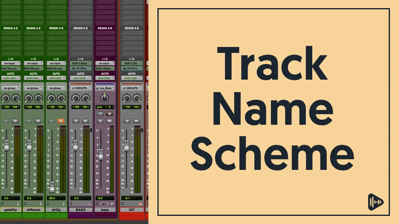 Track Naming in your DAW (like Pro Tools) | Joker Tone Course